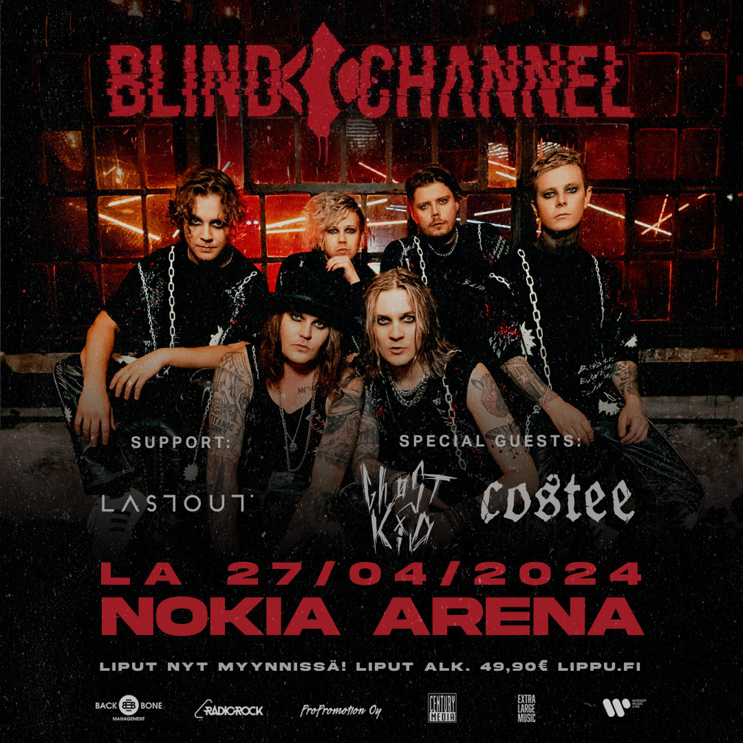 Blind Channel – lämmittelijöiksi costee, Ghostkid ja LASTOUT